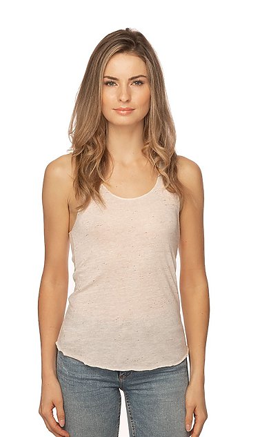 Women's Triblend Raw Edge Tank Top | Royal Wholesale
