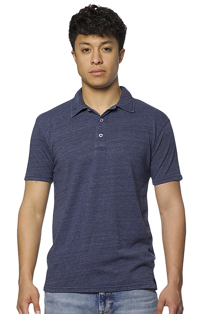 Unisex Triblend Pigment Dyed Polo | Royal Wholesale