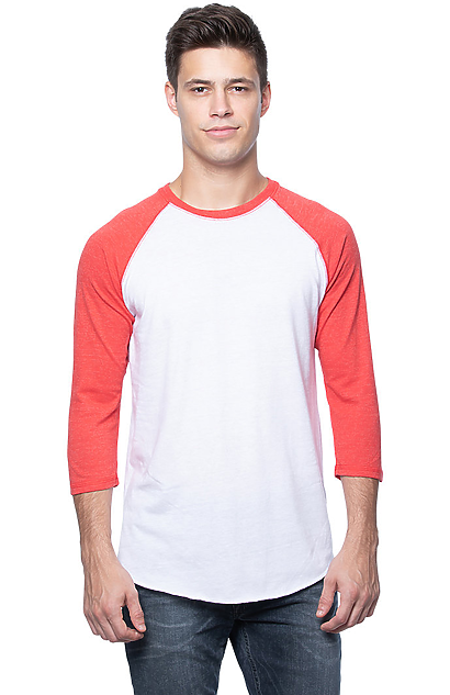 Unisex Triblend Raglan Baseball Shirt | Royal Wholesale