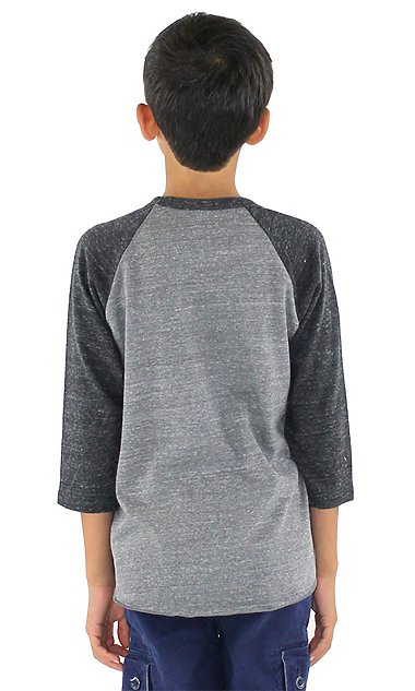 Youth Triblend Raglan Baseball Shirt | Royal Wholesale