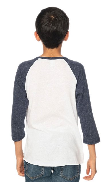 Youth Triblend Raglan Baseball Shirt | Royal Wholesale