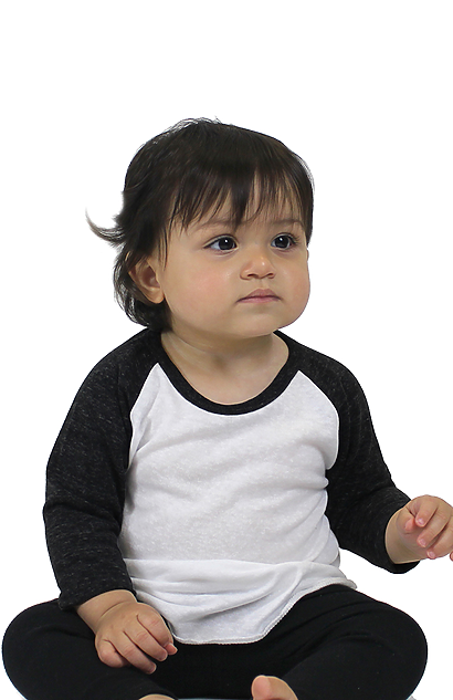 Infant Triblend Raglan Baseball Shirt | Royal Wholesale