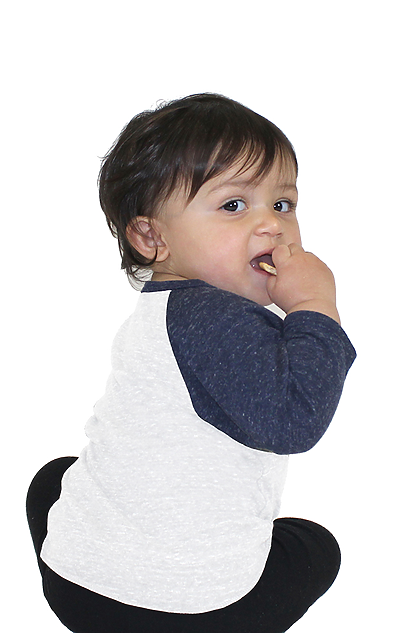 Infant Triblend Raglan Baseball Shirt | Royal Wholesale