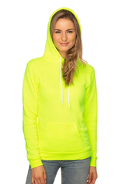 Unisex Fashion Fleece Neon Pullover Hoodie | Royal Wholesale